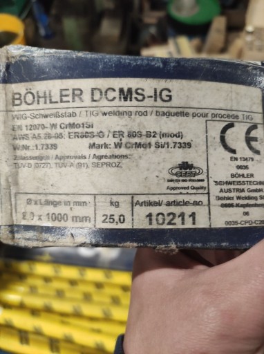 Pręt drut spawalniczy BOHLER DMO IG fi 2 0 | Głuchów | Ogłoszenie na Allegro Lokalnie