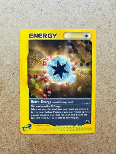 Stara Vintage Karta Pokemon TCG Retro Energy Skyridge 2003 - 144/144 ...