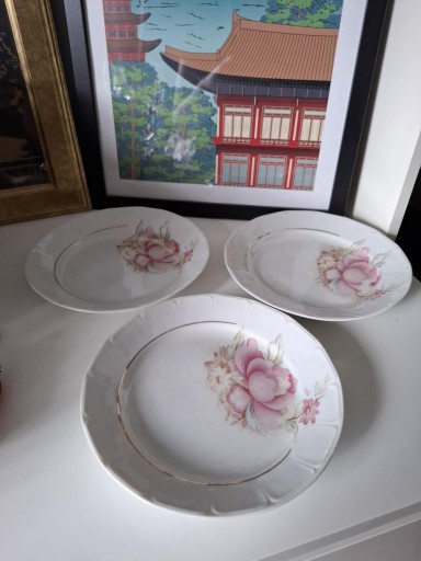 Stipo dorohoi 3 szt talerzy talerz deserowy talerze deserowe w kwiaty ...