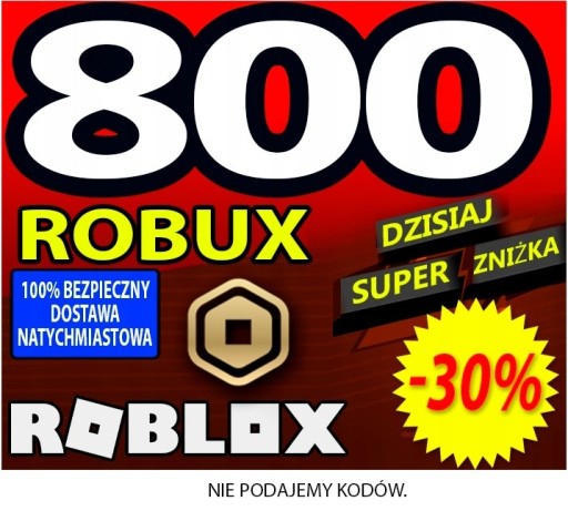 ROBLOX 800 ROBUX GLOBAL WSZYSTKIE KRAJE - NIE KOD | Warszawa | Kup ...