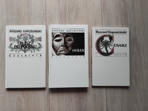 Zestaw Ryszard Kapuściński Heban Cesarz Busz po polsku stan idealny ...