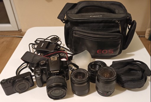 Aparat Canon 1000D + Sony DSC-RX100 w zestawie | Kraków | Kup teraz na ...
