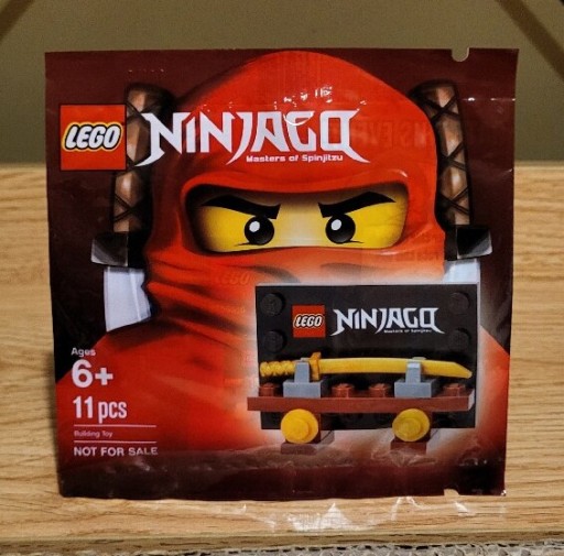 Lego Ninjago 2855916 Golden Sword plus rack display saszetka rarytas ...
