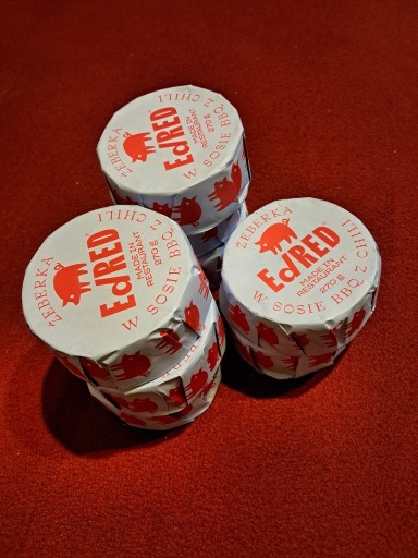 Żeberka w sosie BBQ z chili EDRED 270g puszka PYSZNE 8 sztuk | Wrocław | Kup teraz na Allegro ...