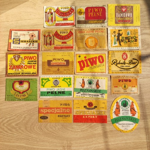 Etykiety po piwie np Lwówek Sosnowiec | Gdynia | Kup teraz na Allegro Lokalnie