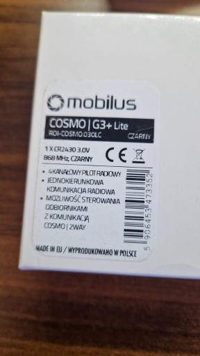 Pilot do rolet MOBILUS COSMO G3+ Lite 4 KANAŁOWY | Biała Podlaska | Kup ...