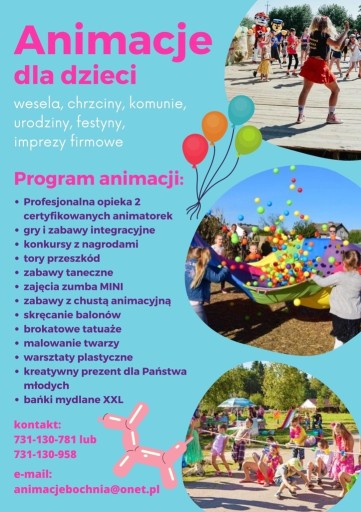 Animacje dla dzieci Animator Bochnia i okolice | Bochnia | Ogłoszenie na Allegro Lokalnie