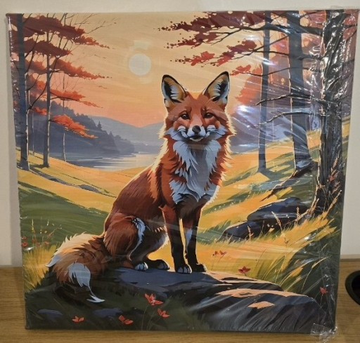 Obraz lis na tle zachodzącego słońca | Gdańsk | Kup teraz na Allegro ...