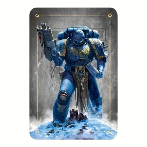 Tabliczka blaszana poster WARHAMMER 40K SPACE MARINE frost dla fanów ...
