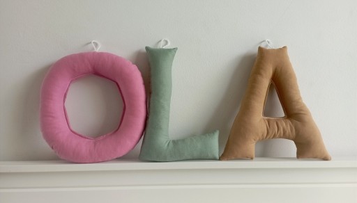 Literki Dekoracyjne OLA 3D Szyte Imię 20cm | OBORNIKI | Kup teraz na ...