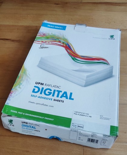 Raflatac POLYLASER G C HS folia bezbarwna samoprzylepna laser 230 ark ...