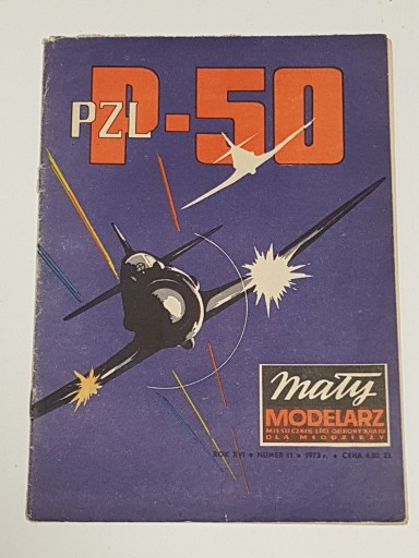 Mały Modelarz 11/1973 PZL P-50 Jastrząb - OKŁADKA | Wałcz | Kup teraz ...