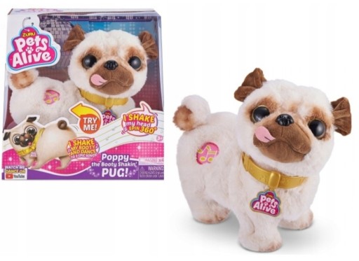 Zuru pets alive MOPS! Interaktywny tańczacy piesek | Siedlce | Kup ...