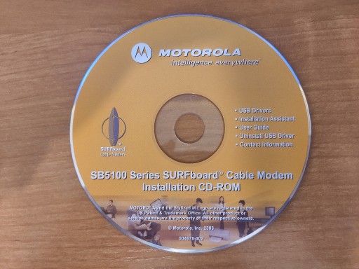 Płyta ze sterownikami do Motorola SB5100 Series | Toruń | Kup teraz na Allegro Lokalnie