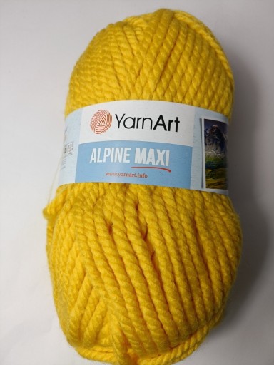Włóczka Alpine Maxi 250g YarnArt żółty 679 | Rożnòw | Kup teraz na ...