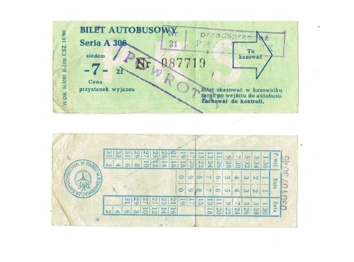 Bilet autobusowy PKS Państwowa Komunikacja seria A | Rzeszów | Kup teraz na Allegro Lokalnie
