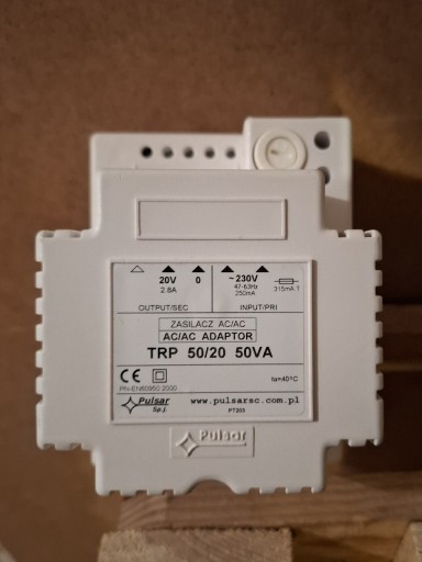 Transformator TRP 50/20 50VA 20V Pulsar | Gdynia | Kup teraz na Allegro ...