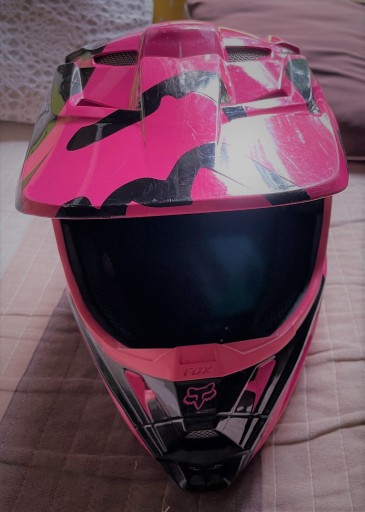 Kask Cross Fox V1 Race Różowy MX 18 - Large 59-60c | Grodzisk ...