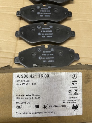 Mercedes Sprinter Original A9064211600 klocki ham | Elbląg | Ogłoszenie ...