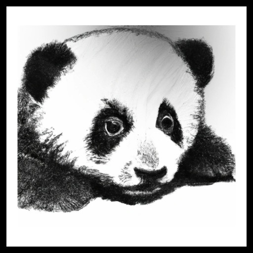 Obraz na Ścianę Panda do Wydruku w Stylu Rysunku | Warszawa | Kup teraz ...