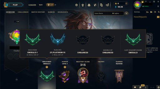 Konto LoL League of Legends EMERALD 1 WYSOKIE MMR +30LP EUNE | Milejewo ...