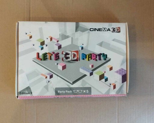 Okulary CINEMA 3D Party Pack 5 sztuk | Warszawa | Kup teraz na Allegro ...