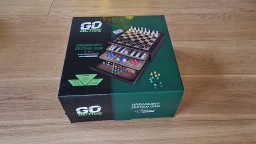 Gra planszowa GO ACTIVE Drewniany zestaw gier 12w1 | Wrocław ...