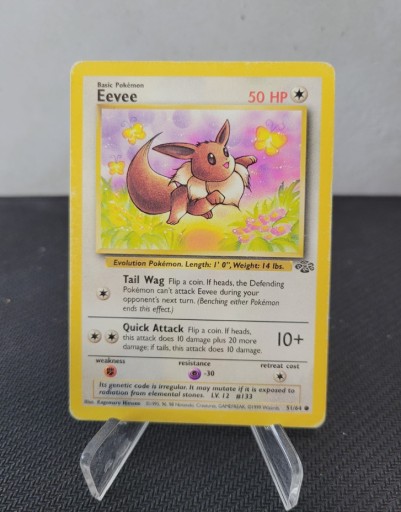 Eevee 51/64 base set 1999 karta pokemon | Warszawa | Licytacja na ...