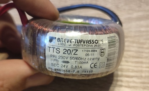 Transformator Toroidalny 230V 24V TTS 20 Z | Poznań | Kup teraz na Allegro Lokalnie