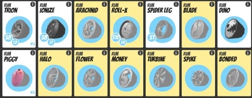 Ogloszenie usune 15 Wszystkie rimsy widoczne na zdjeciu Jailbreak ...