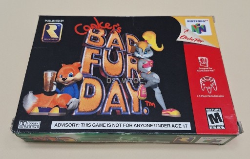 Conker's Bad Fur Day BOX Oryginalne pudełko N64 Nintendo 64 [NTSC ...