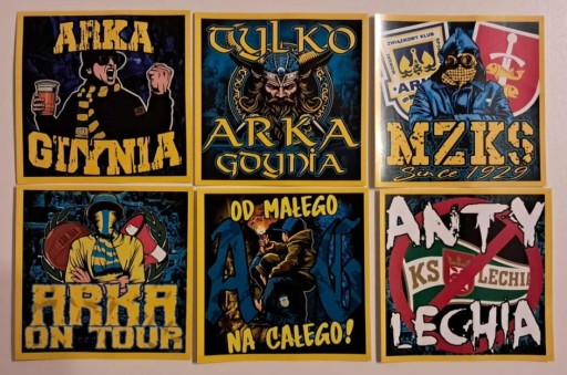 Vlepki ARKA GDYNIA Cracovia Lech KSZO Gryf Wej Gwardia Kosz 110 ...