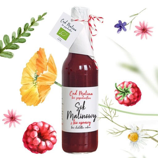 Cud Malina sok z ekologicznych malin letnich | Urzędów | Kup teraz na ...