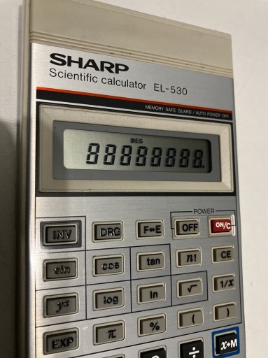 Kalkulator naukowy vintage SHARP EL530 scientific | Kujawy | Kup teraz ...
