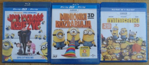 Minionki 3 części płyty Blu-ray | Warszawa | Kup teraz na Allegro Lokalnie