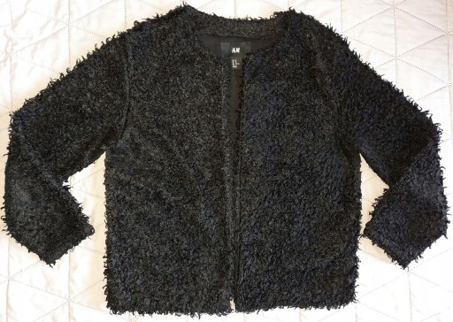 H&M kurtka narzutka boucle baranek futro czarna 38 | Kraków | Kup teraz ...