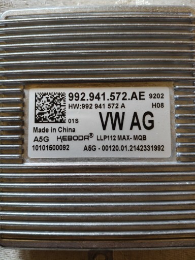 MODUŁ STEROWNIK LAMPY 992941572AE VW AUDI SEAT | Cieszyn | Kup teraz na ...