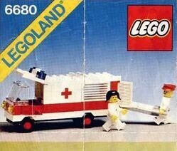 LEGO Town 6680 z 1981r auto Ambulance | Łódź - Widzew | Kup teraz na ...