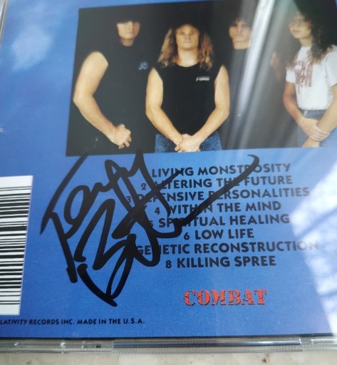 AUTOGRAF Terry Butler Death Spiritual Healing OPIS! | Warszawa | Kup ...