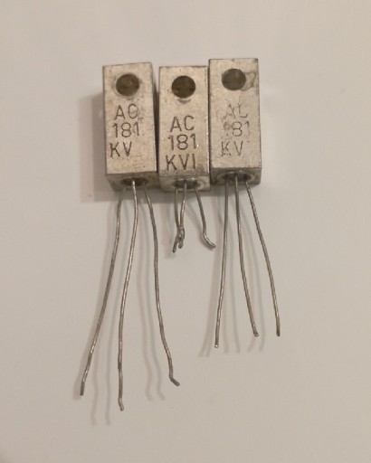 Tranzystory germanowe PNP AC181 i AC180 do wyboru | Koźlice | Kup teraz ...