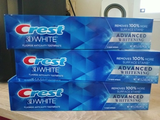 Pasta CREST 3D WHITE ADVANCED 147g USA | Mielec | Kup teraz na Allegro ...