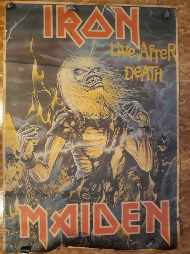 Plakat Iron Maiden Live After Death heavy metal Metallica Slayer ...