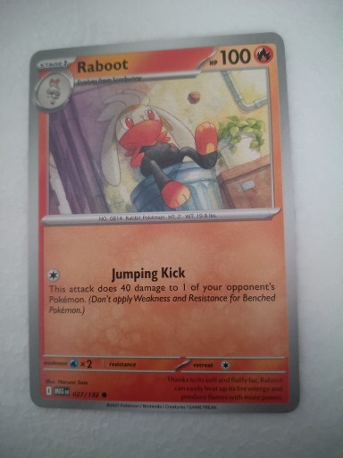 Raboot 027/132 Karta POKEMON TCG Mega evolution | Siedlce | Kup teraz ...
