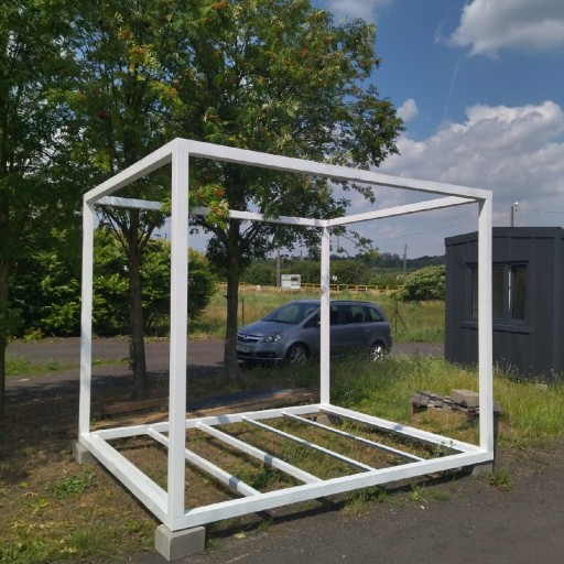 Rama stalowa z profili 80x80 ścianka 3 malowana | Brodnica | Kup teraz ...