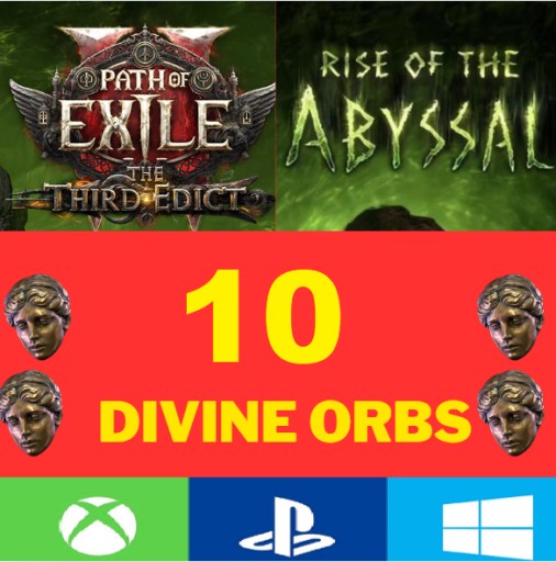 POE2 10 DIVINE ORB PATH OF EXILE 2 THE THIRD EDICT LIGA RISE OF THE ...