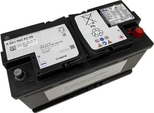 Akumulator Mercedes-Benz A 001 982 82 08 92ah 850A | Warszawa | Kup ...