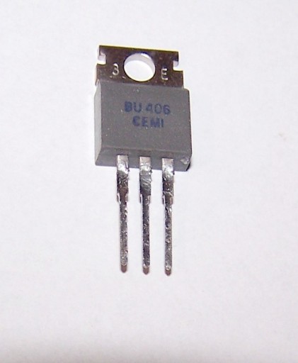 BU406 Tranzystor wysokonapięciowy mocy NPN 400V 7A | Jaworzno | Kup ...