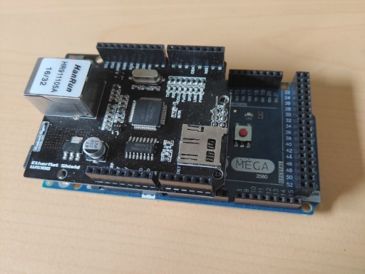 Arduino mega 2560 Ethernet shield w5100 robotDyn | Osieck | Kup teraz ...