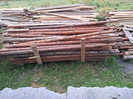 Stemple budowlane drewniane 3m 10 zł szt | Zator | Kup teraz na Allegro ...