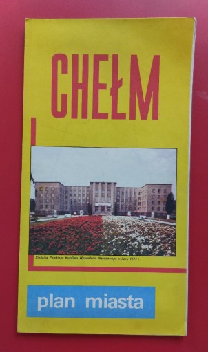 Chełm plan miasta mapa 1985 r. | Pisz | Licytacja na Allegro Lokalnie